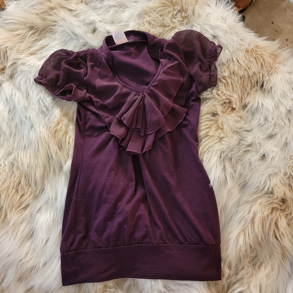 Fleurish | Tops | Purple Ruffle Top | Poshmark